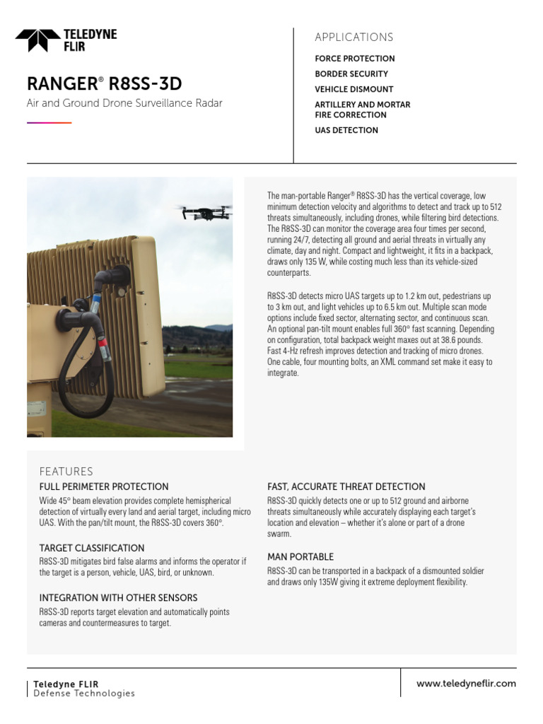 Ranger R8SS-3D Datasheet | PDF | Unmanned Aerial Vehicle | Wireless