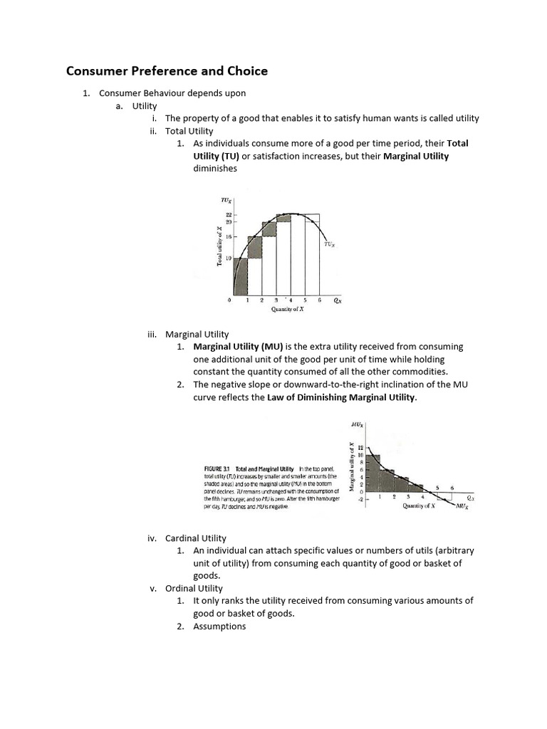 Ch3 - Consumer Preference and Choice | PDF | Utility | Marketing