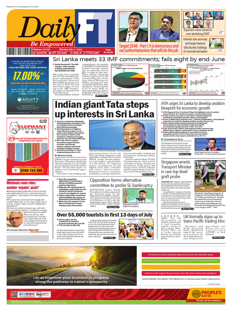 Daily FT Paper 17.07.2023 | PDF