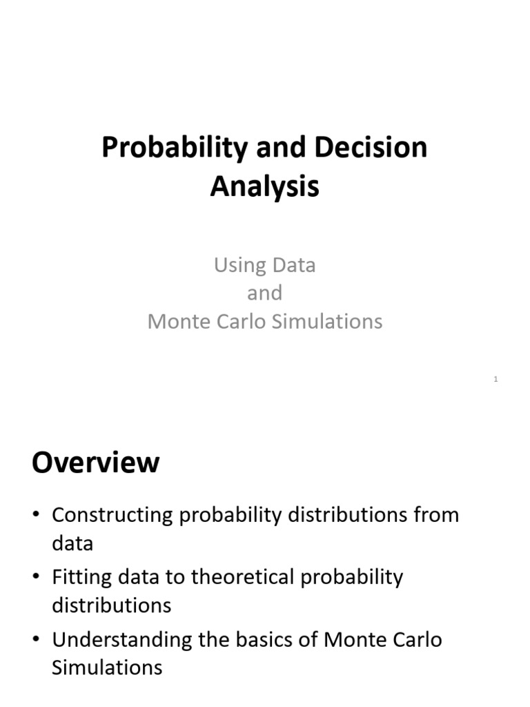 Data and Monte Carlo Simulations | PDF | Probability Distribution | Standard Deviation