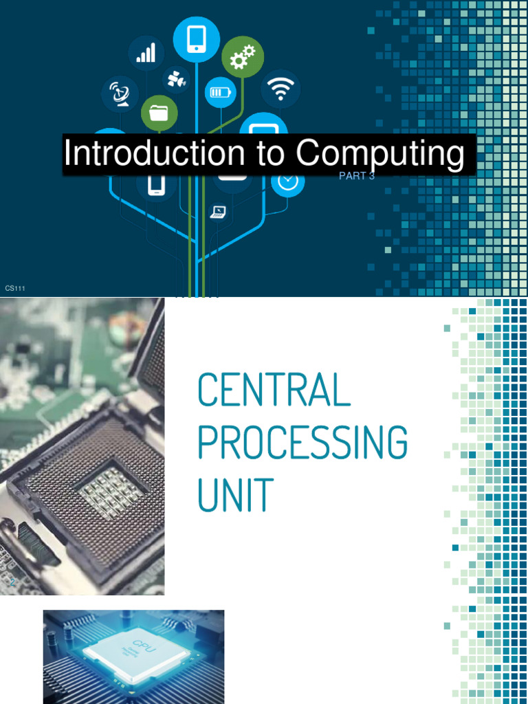 CS111-PART 3 - Computer Hardware Unit | PDF | Computer Data Storage | Central Processing Unit