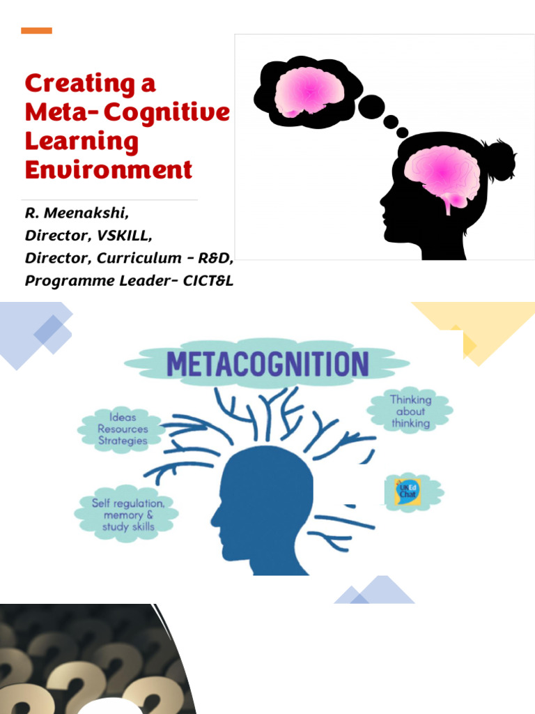 Creating A Metacognitive Learning Environment | PDF | Metacognition | Learning