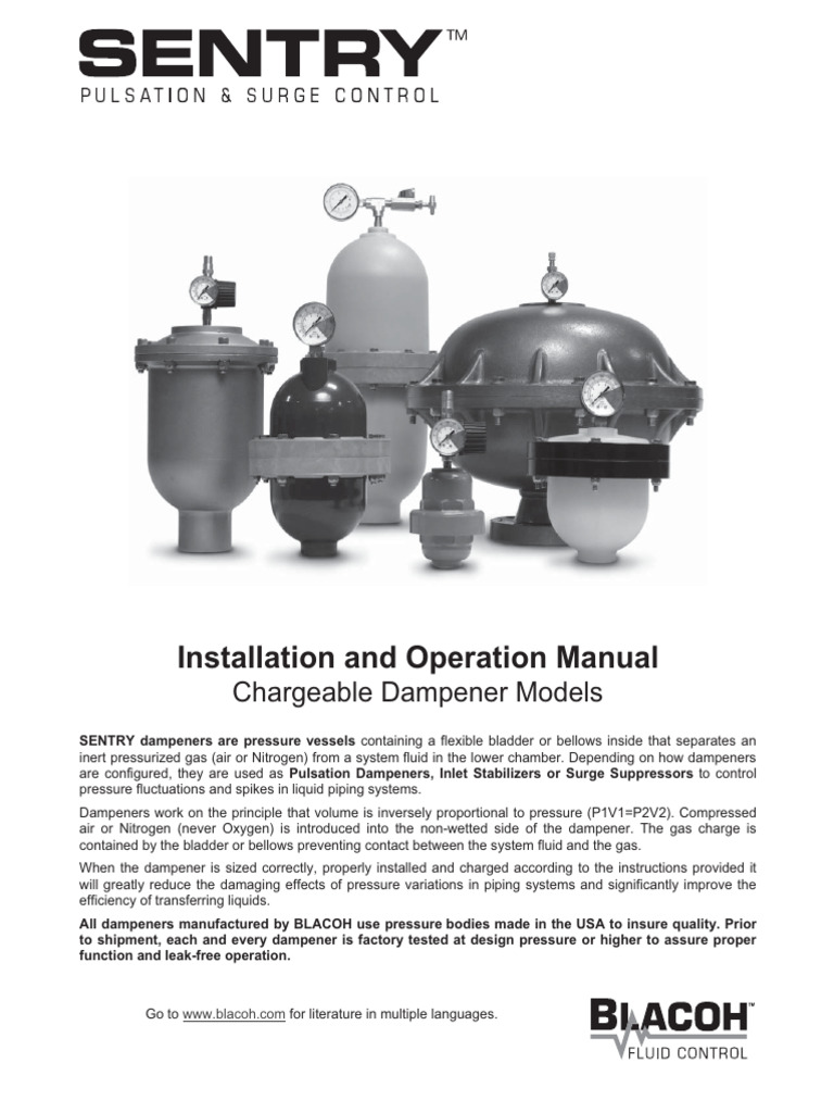 Pulsation Dampener Instruction Manual | PDF