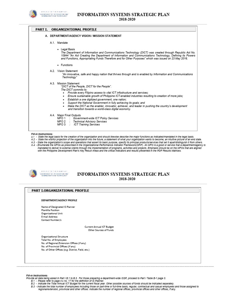ISSP Template 2018 Version Part I II | PDF