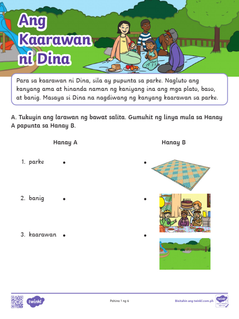 T 1679666831 Pagbasa at Pag Unawa Worksheets Grade 1 2 Ver 1 | PDF