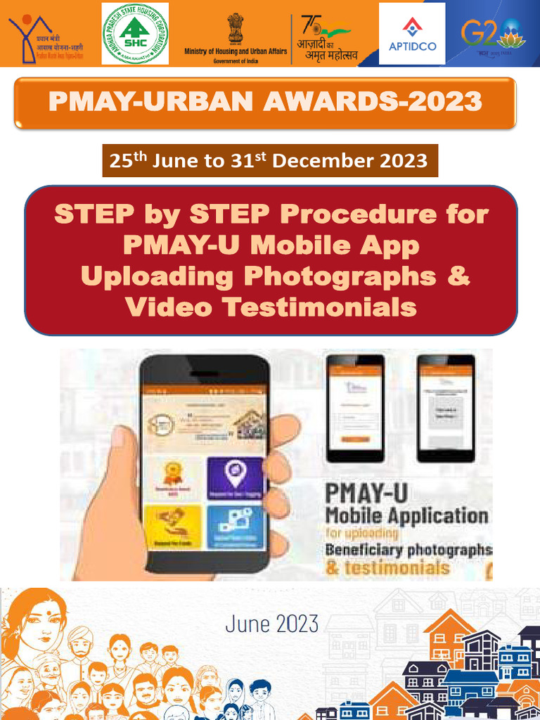 Step by Step Procedure-PMAY (U) Mobile App | PDF | Photograph | Google Play
