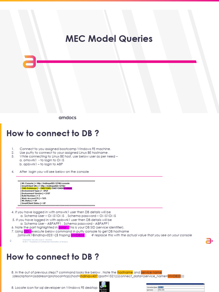 OMEC Queries To Explore DB | PDF