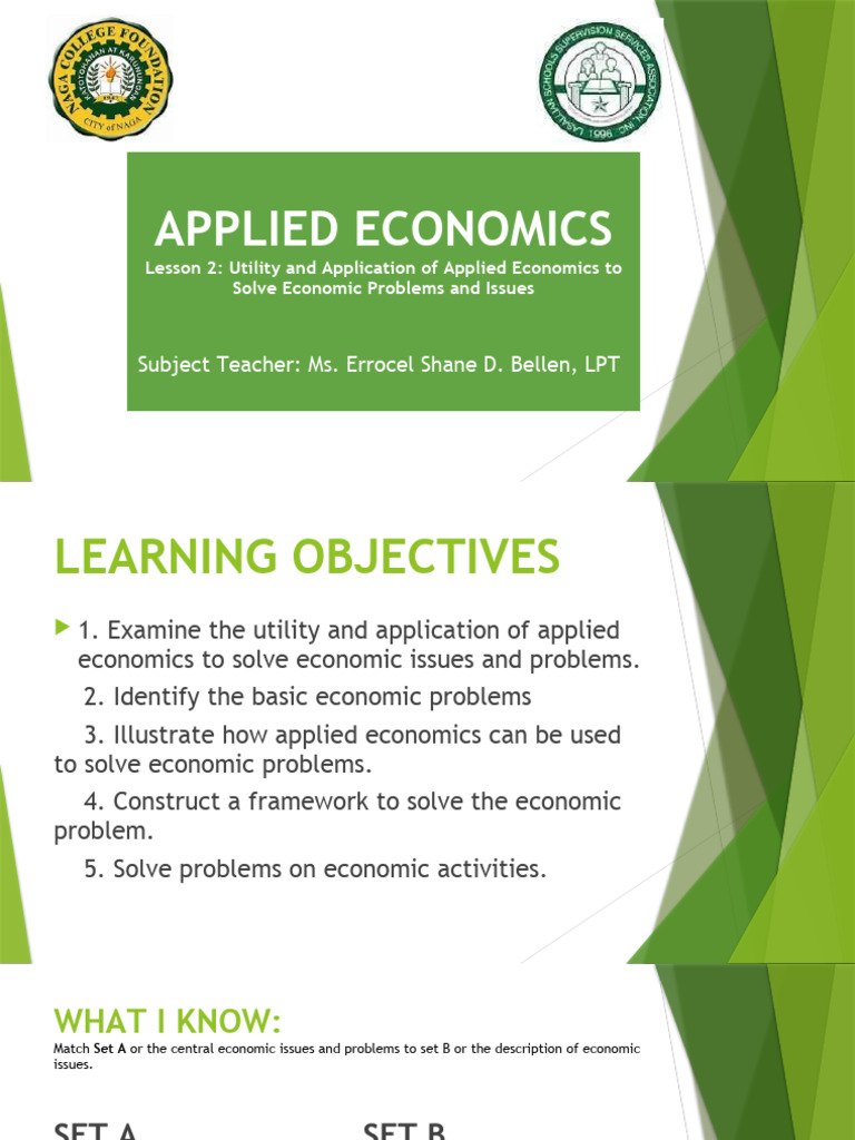 Lesson 2 - Applied Econ | Download Free PDF | Monetary Policy | Final Good