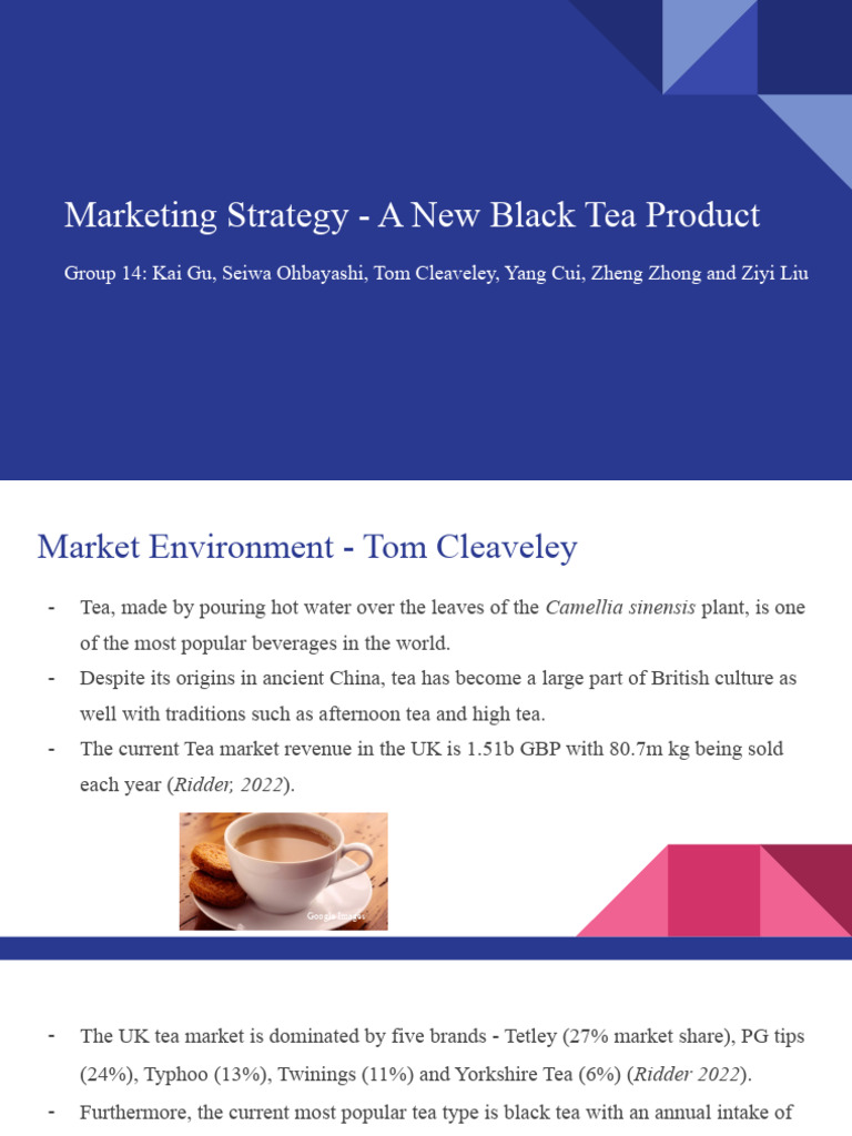Black Tea Marketing Strategy | Download Free PDF | Tea | Drink