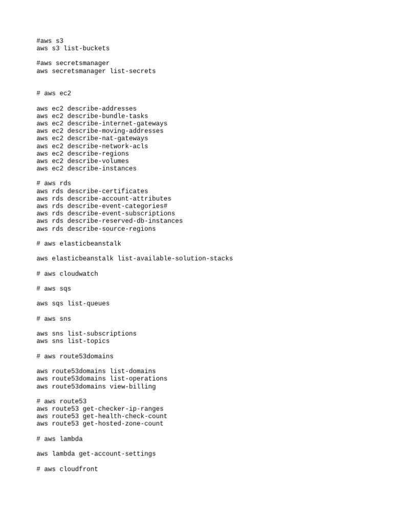 Commands List | PDF | Data Transmission | Interactive Media