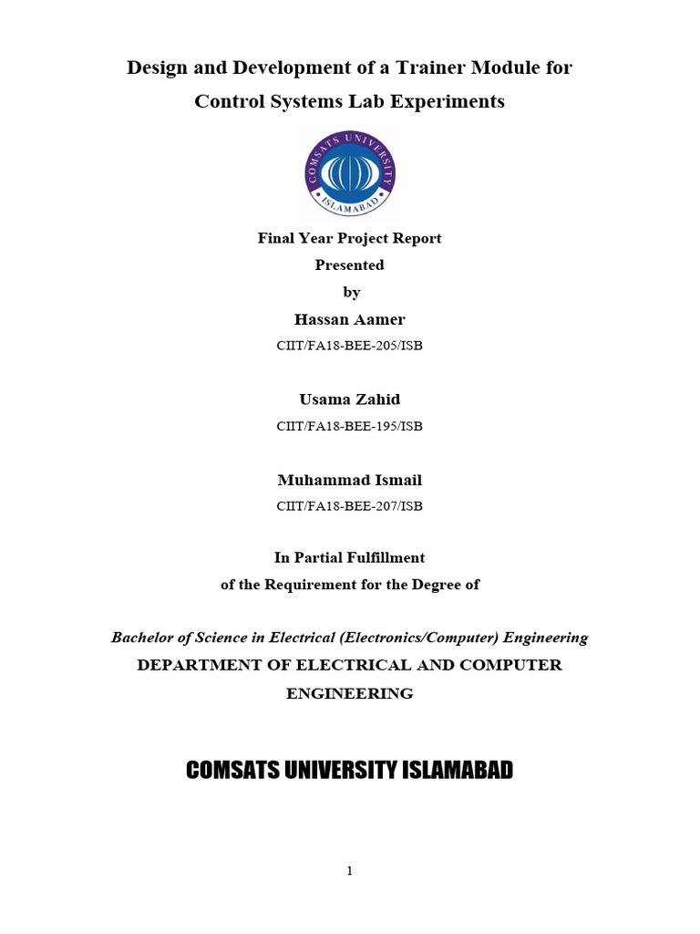 THESIS | PDF | Control Theory | Control System
