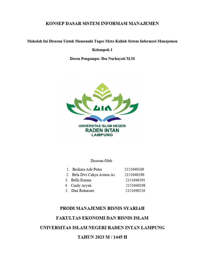 Kel 1 Sim - Klasifikasi Konsep Dasar Sim | PDF