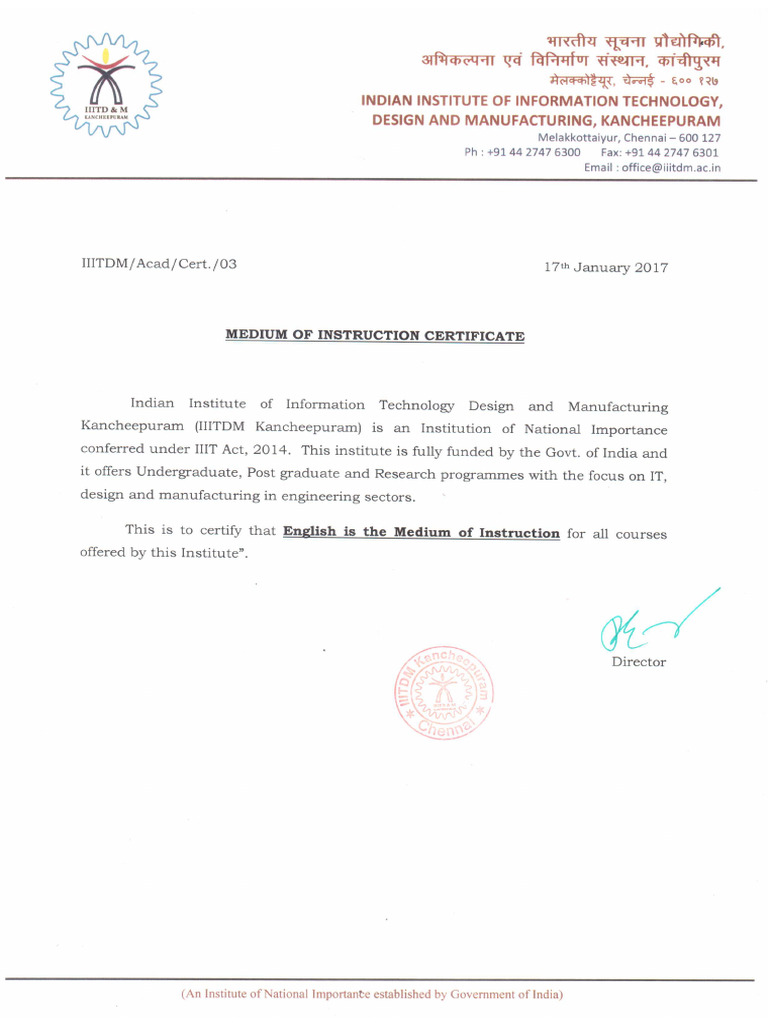 Medium of Instruction | PDF