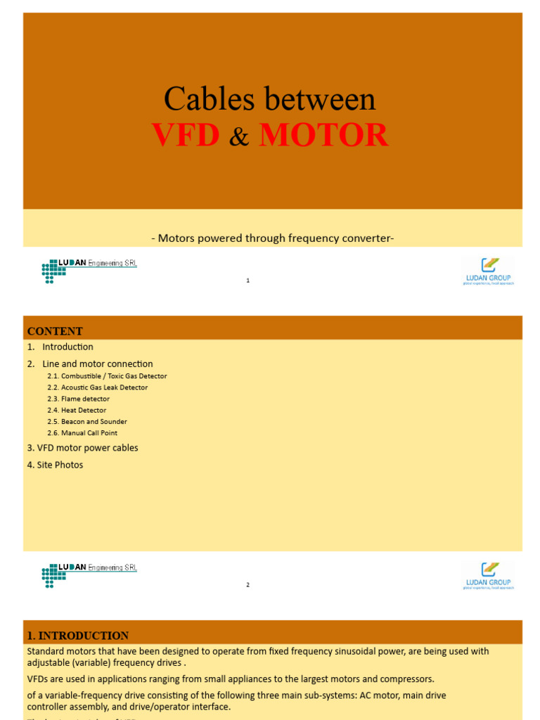 Cables VFD-motor BACK UP | PDF | Power Inverter | Components Cables VFD-motor BACK UP | PDF | Power Inverter | Components