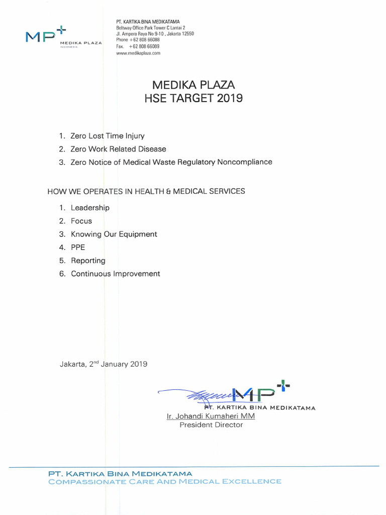 HSE Target 2019 | PDF