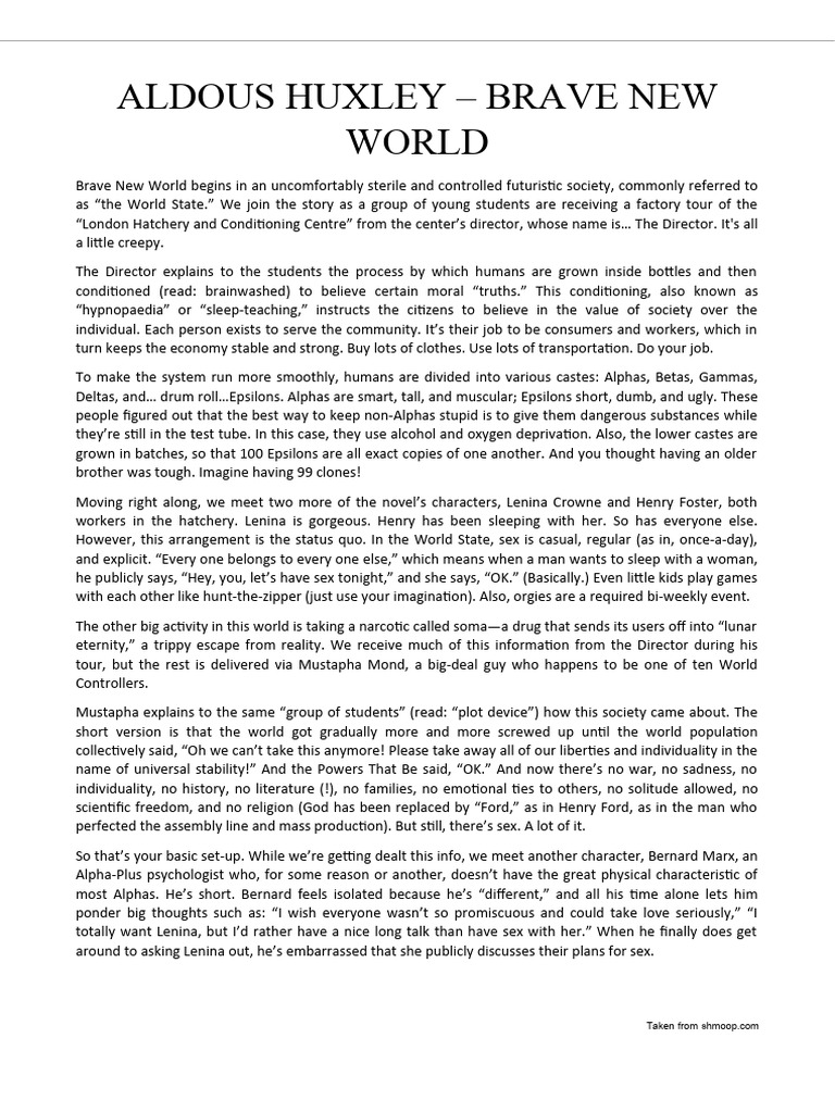 Brave New World | PDF