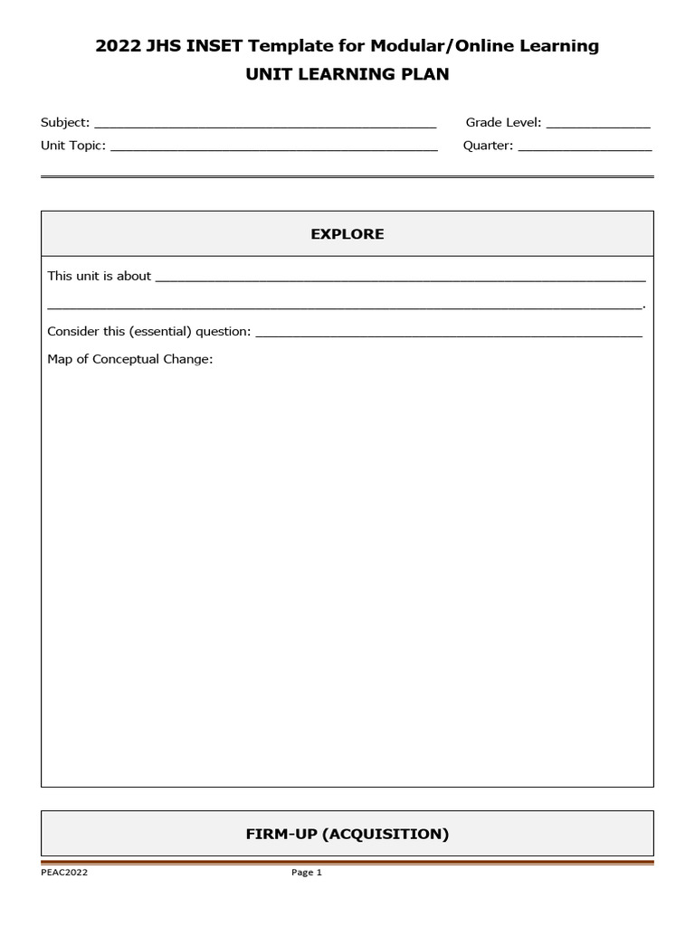S8.6 2022 - Unit Learning Plan For Modular - Online Learning Template ...