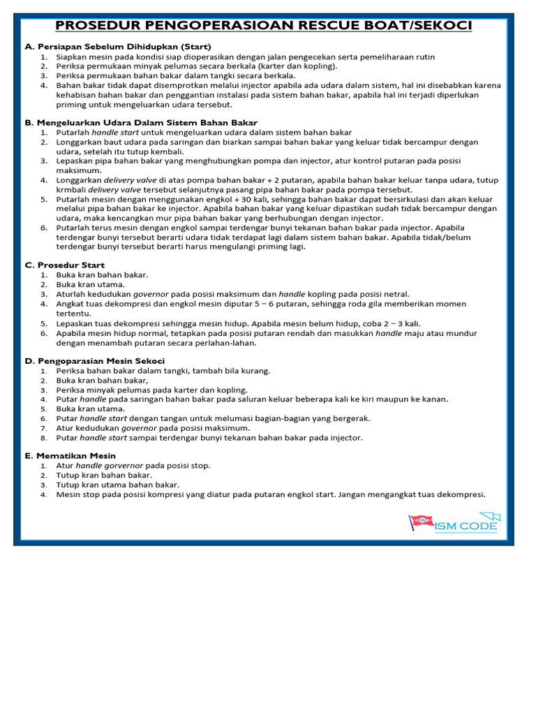 Prosedur Sekoci Usda | PDF