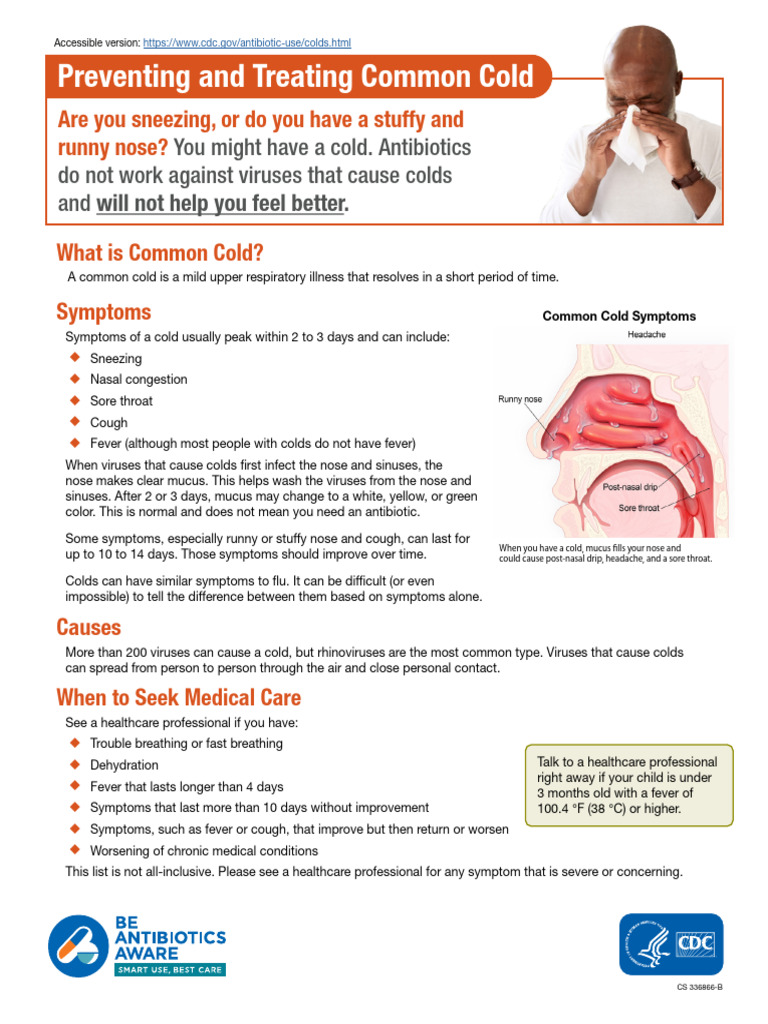 Common Cold H | PDF | Common Cold | Clinical Medicine