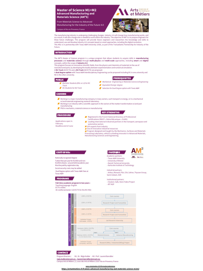Aix - MasterAM2S-M1-M2 - Brochure - MR-AM2S-M1-M2-ArtsetMetiers-FRANCE ...