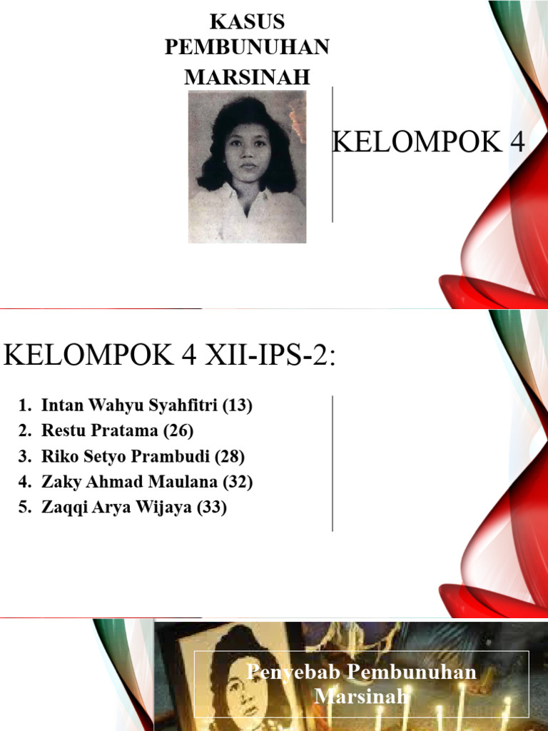 Kasus Pembunuhan Marsinah K.4 | PDF