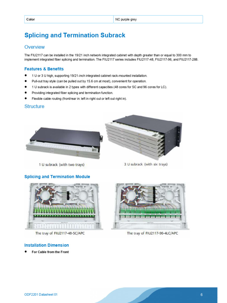 Fiu2117 Ftu2114 Datasheet Pdf Optical Fiber Electrical Engineering