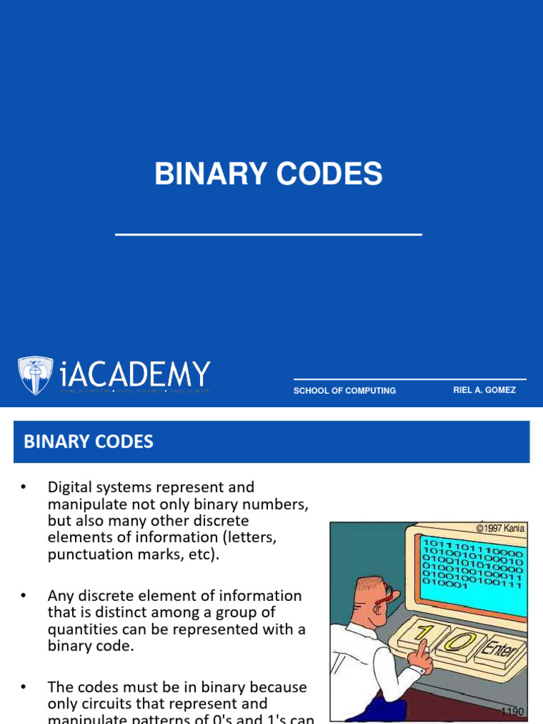 02 Binary Codes Pdf Binary Coded Decimal Theoretical Computer Science