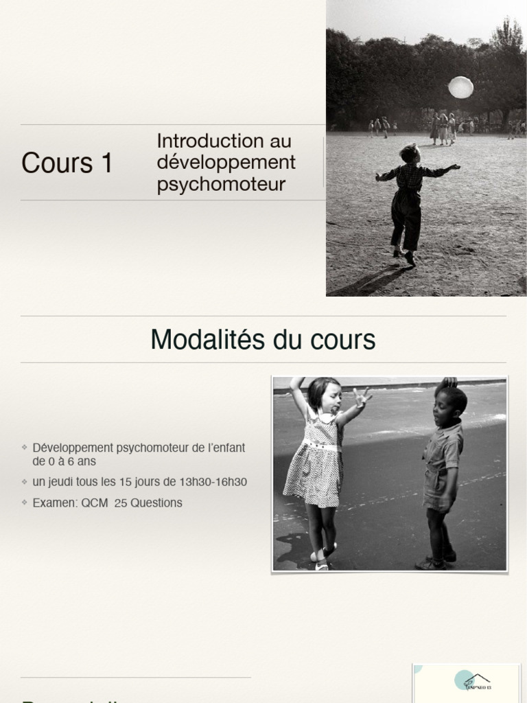 23 24 Psychomotricite Cours 1 Beraud | PDF