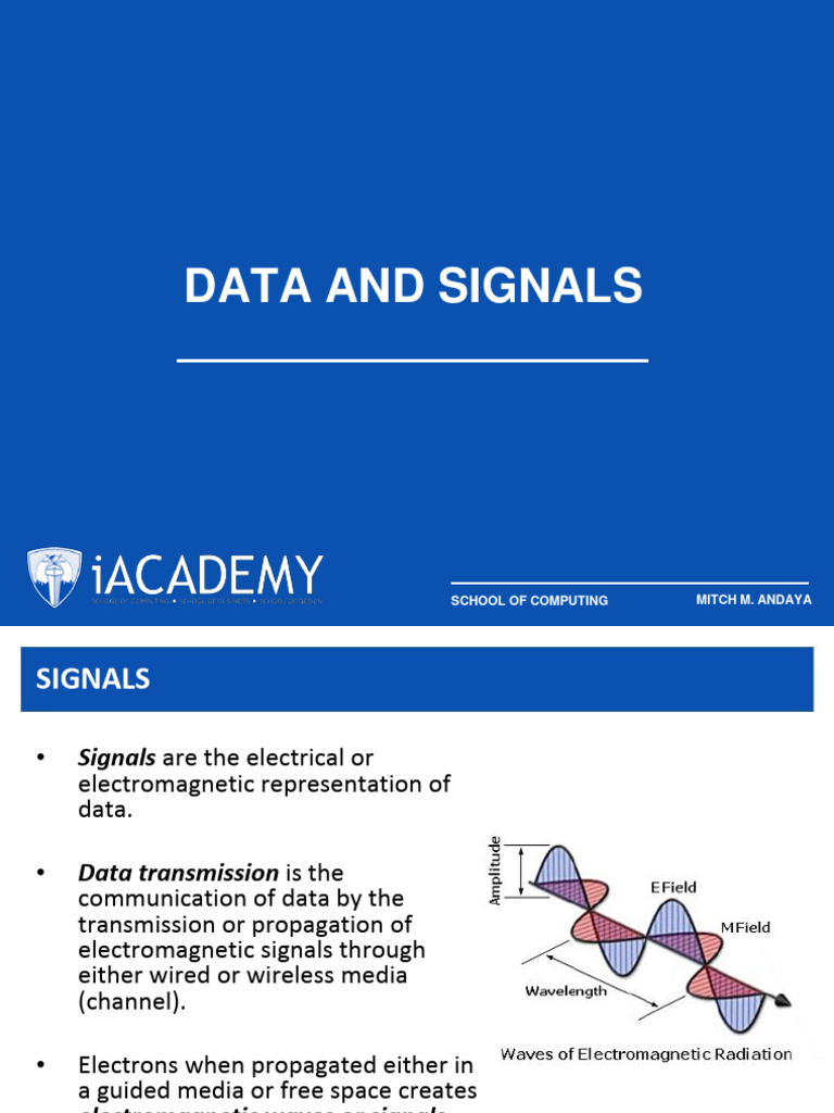 04 Data and Signals | PDF | Digital Signal | Bandwidth (Signal Processing)