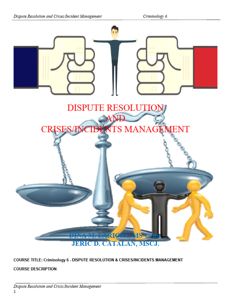 DISPUTE Resolution | PDF