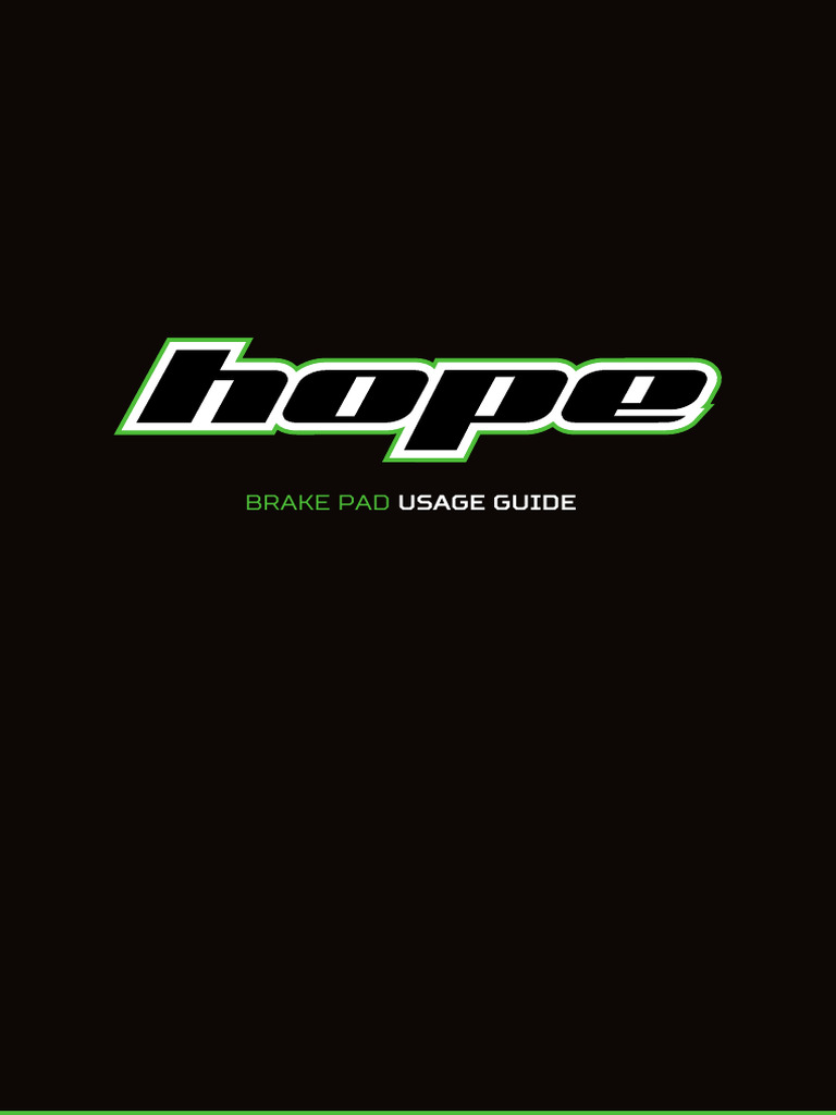 Hope Brake Pad Guide | PDF | Brake | Mechanical Engineering