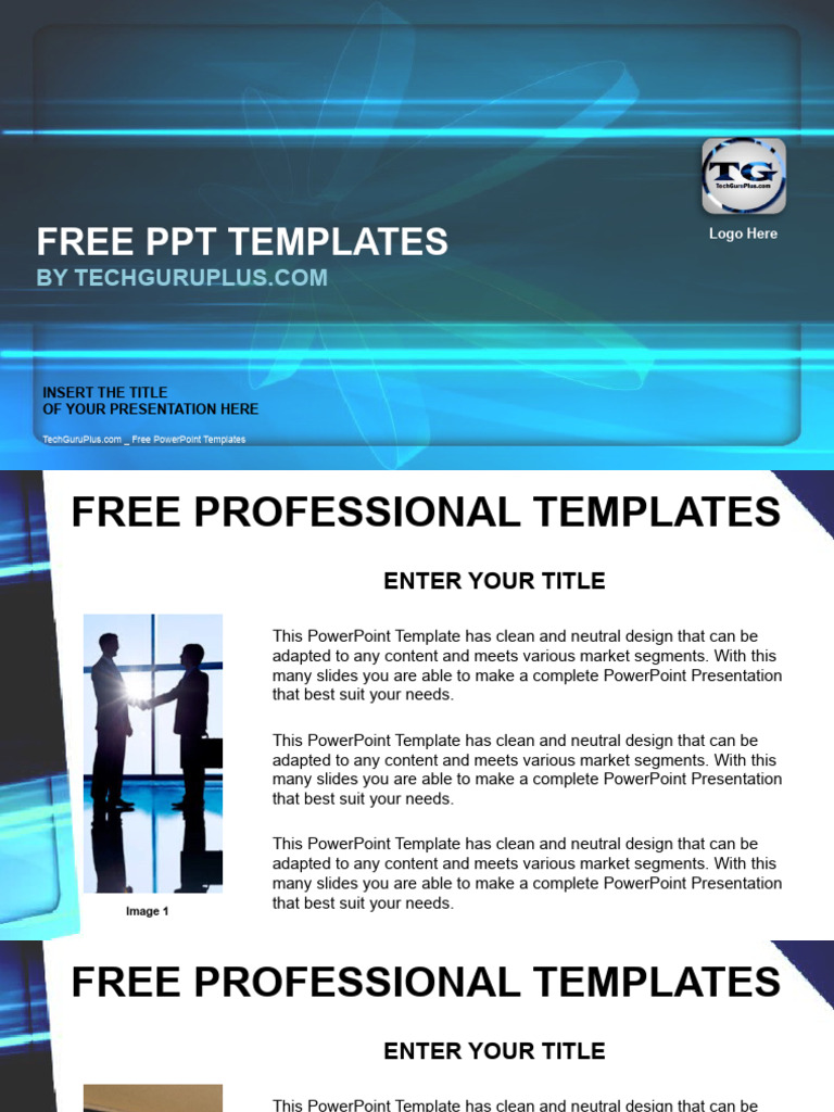 Free Professional PowerPoint Templates | PDF | Microsoft Power Point ...