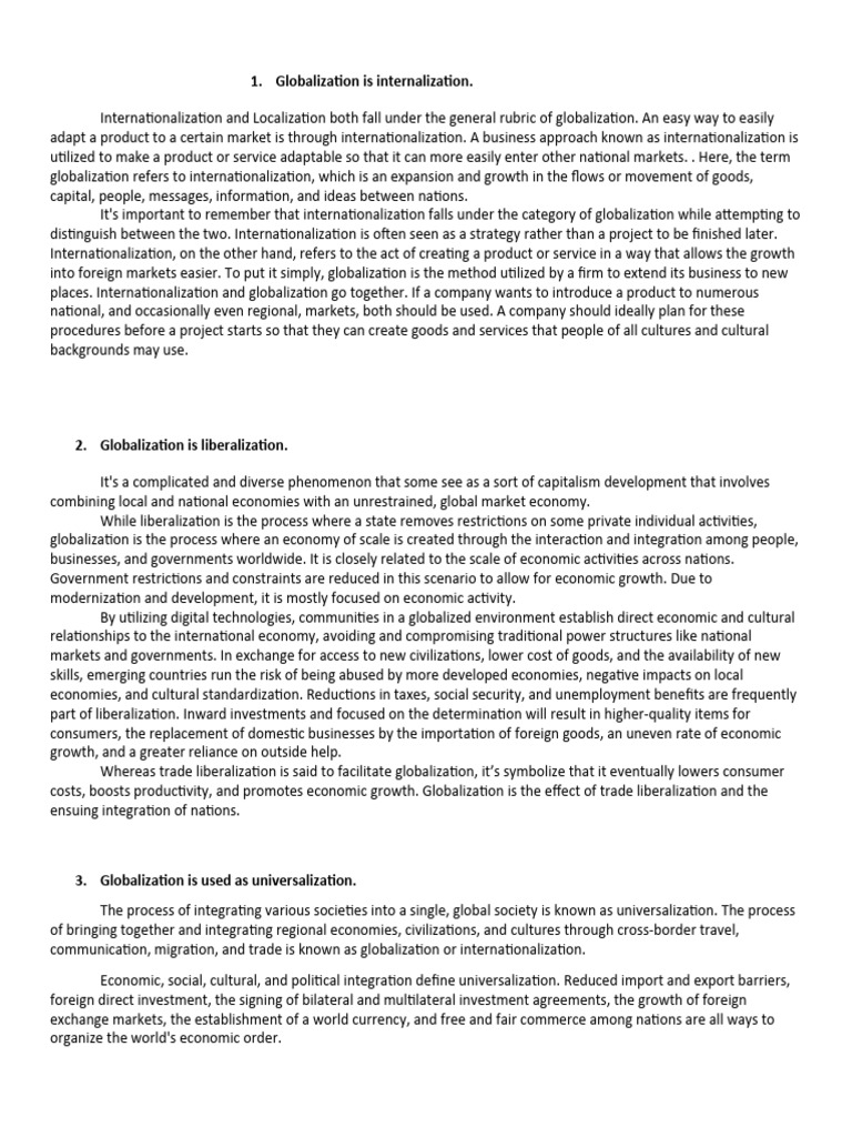 GECW | PDF | Globalization | Malnutrition