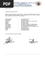 Sample Letter To Demit From The Masonic Lodge or Similar Bodies | PDF ...