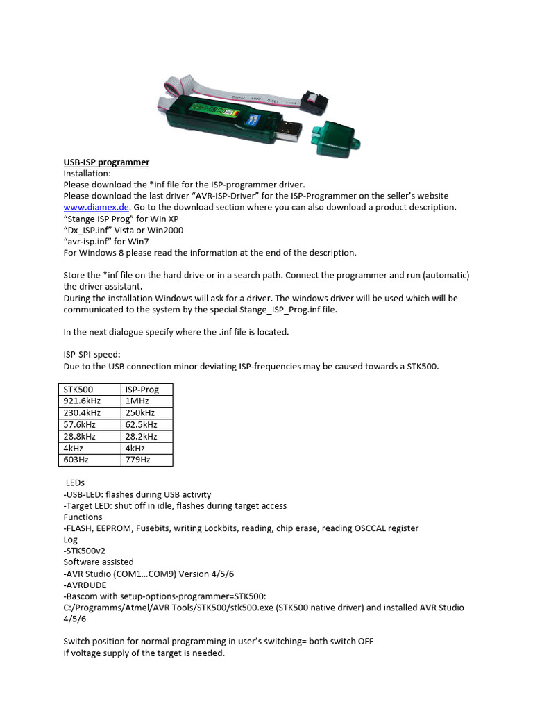 ENG ISP-Programmer Stick | PDF