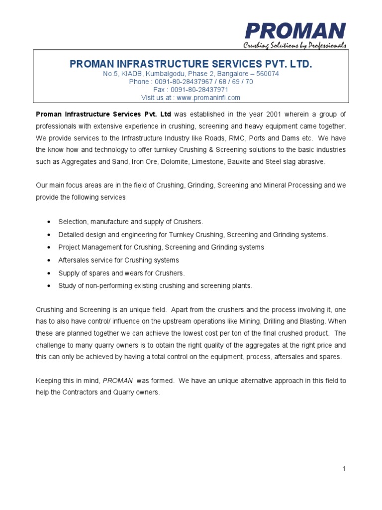 Proman - Introduction | Download Free PDF | Construction Aggregate ...