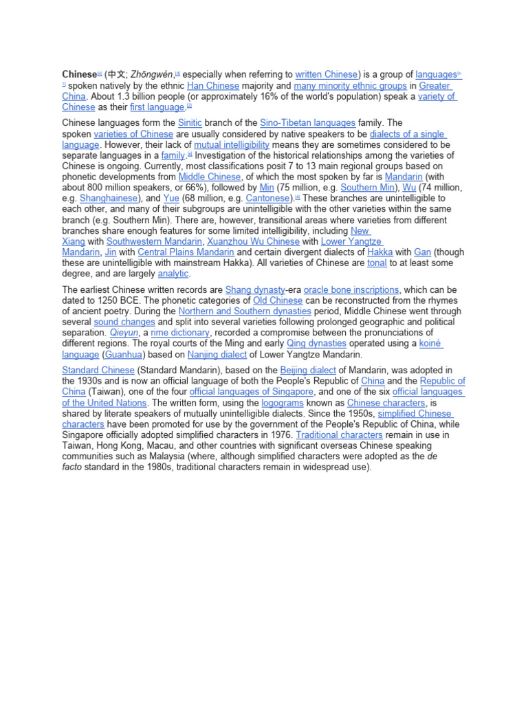 Chinese Pdf Mandarin Chinese Chinese Language