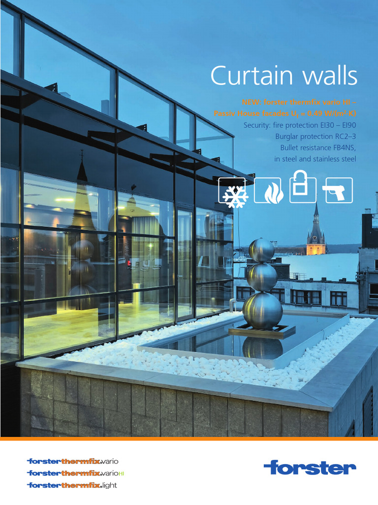 Curtain Walls With Thermal Break | PDF | Building Insulation | Door