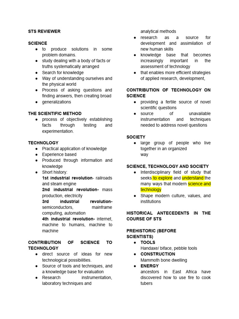 STS Reviewer 1 | PDF | Science | Sustainability
