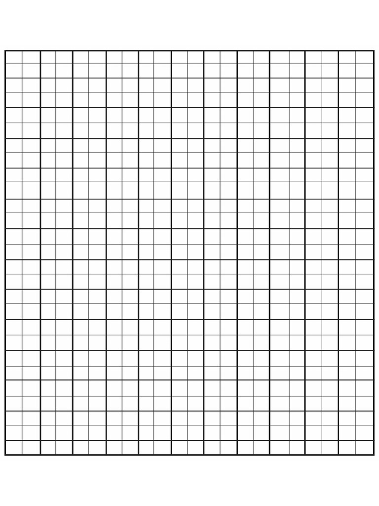 1 Inch Grid Paper Printable | PDF