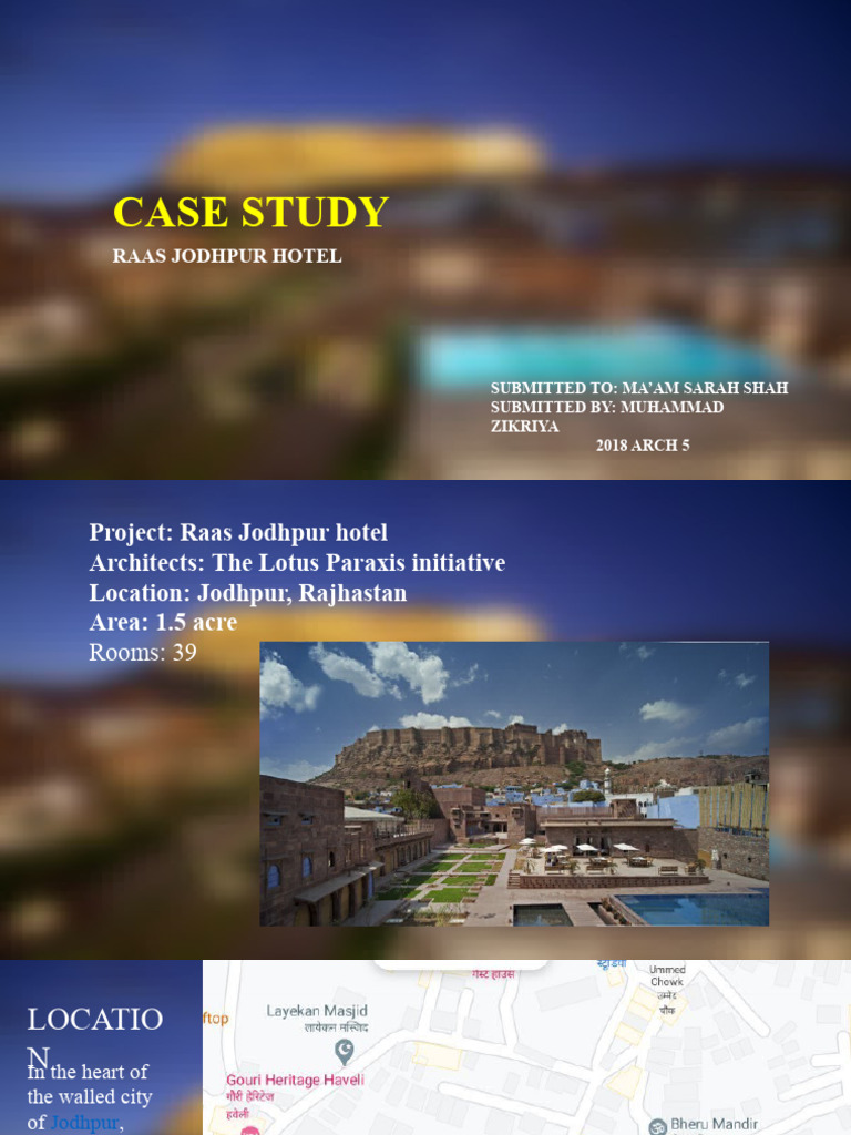 Case Study On Raas Jodhpur Hotel | PDF | Sustainable Architecture | Nature