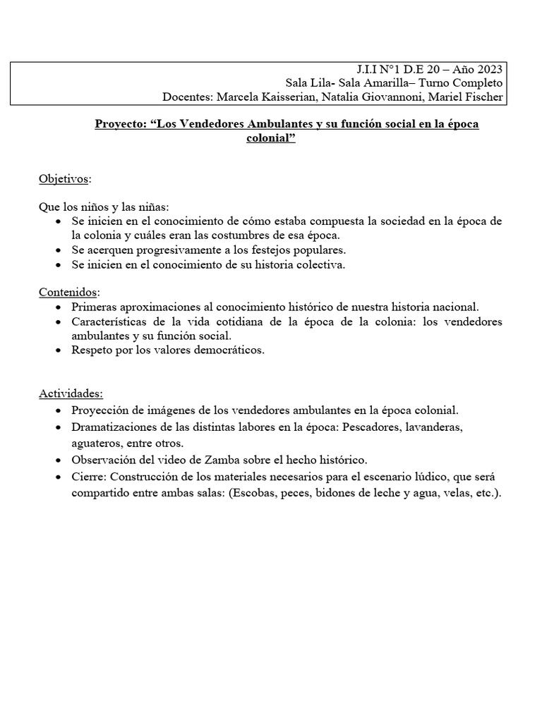Proyecto Los Vendedores | PDF