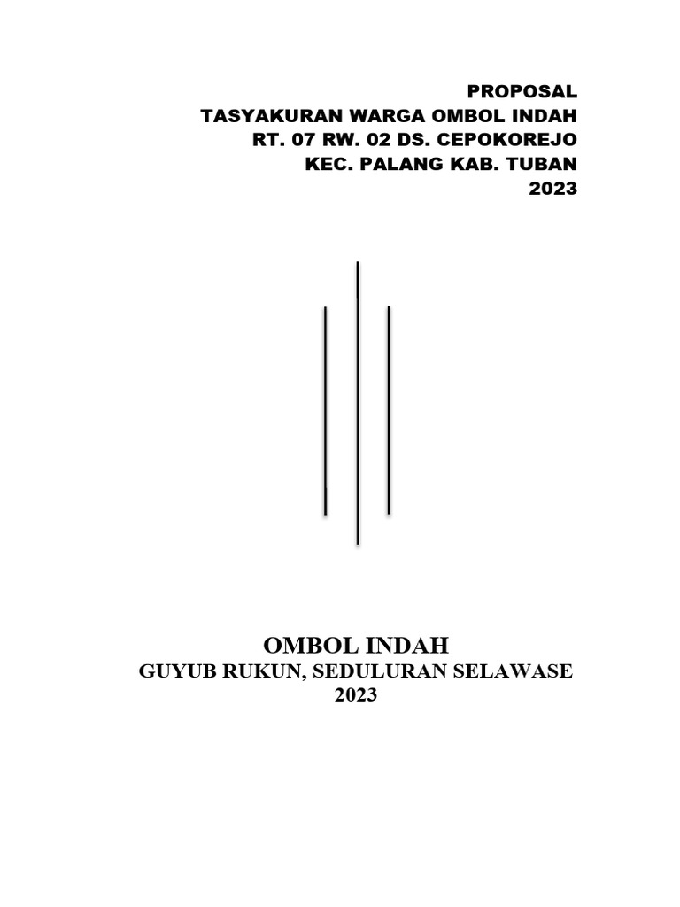Tasyakuran Warga Ombol Indah 2023 | PDF