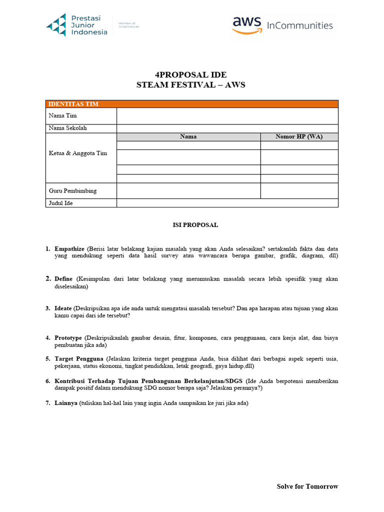 Proposal IDE-AWS | PDF