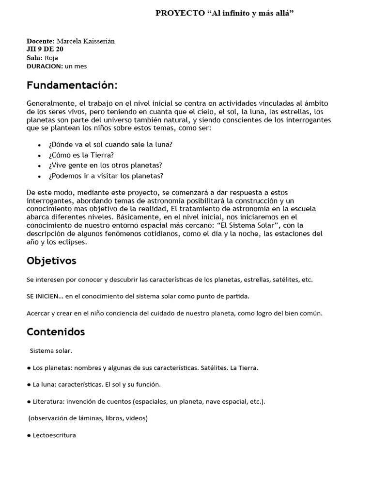 Proyecto Los Planetas | PDF | Planetas | Astronomía