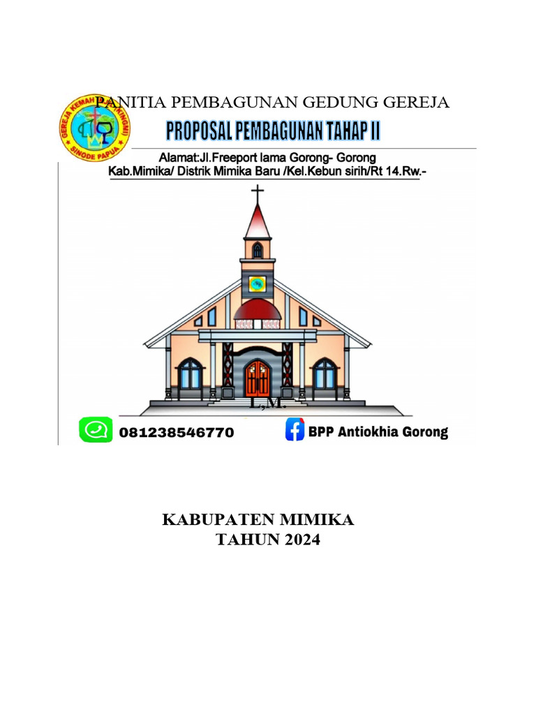 Proposal Gereja Yang Benar Tahapan II | PDF