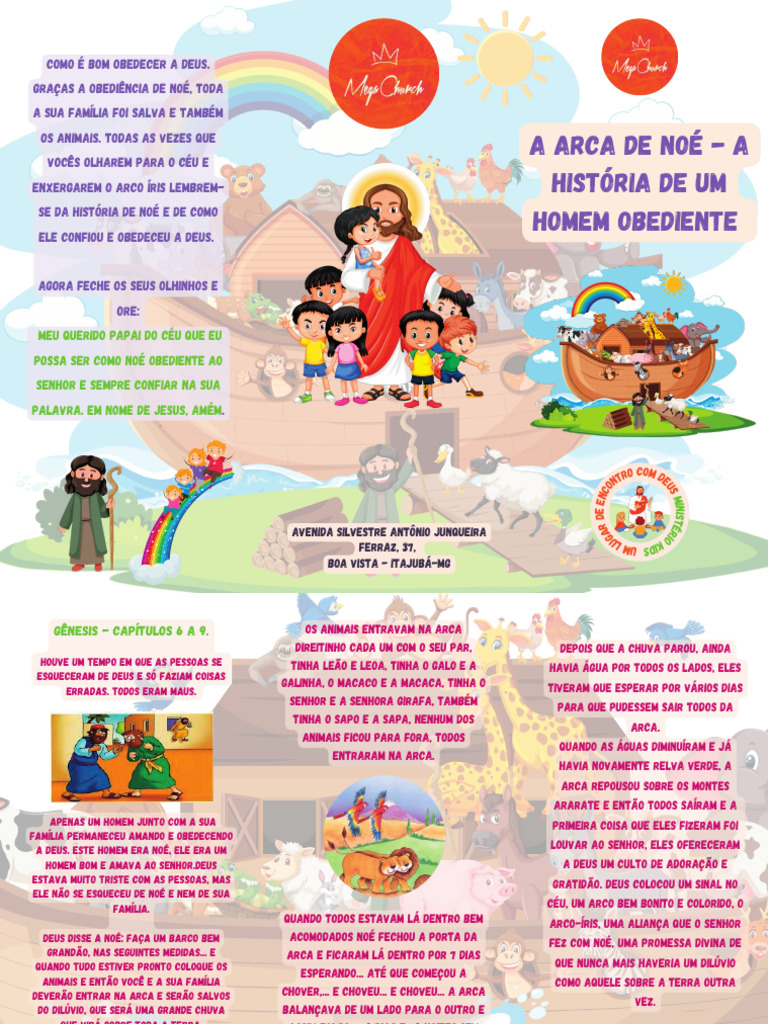 Hora Da Historinha Arca de Noe | PDF | Noé | Arca de Noé