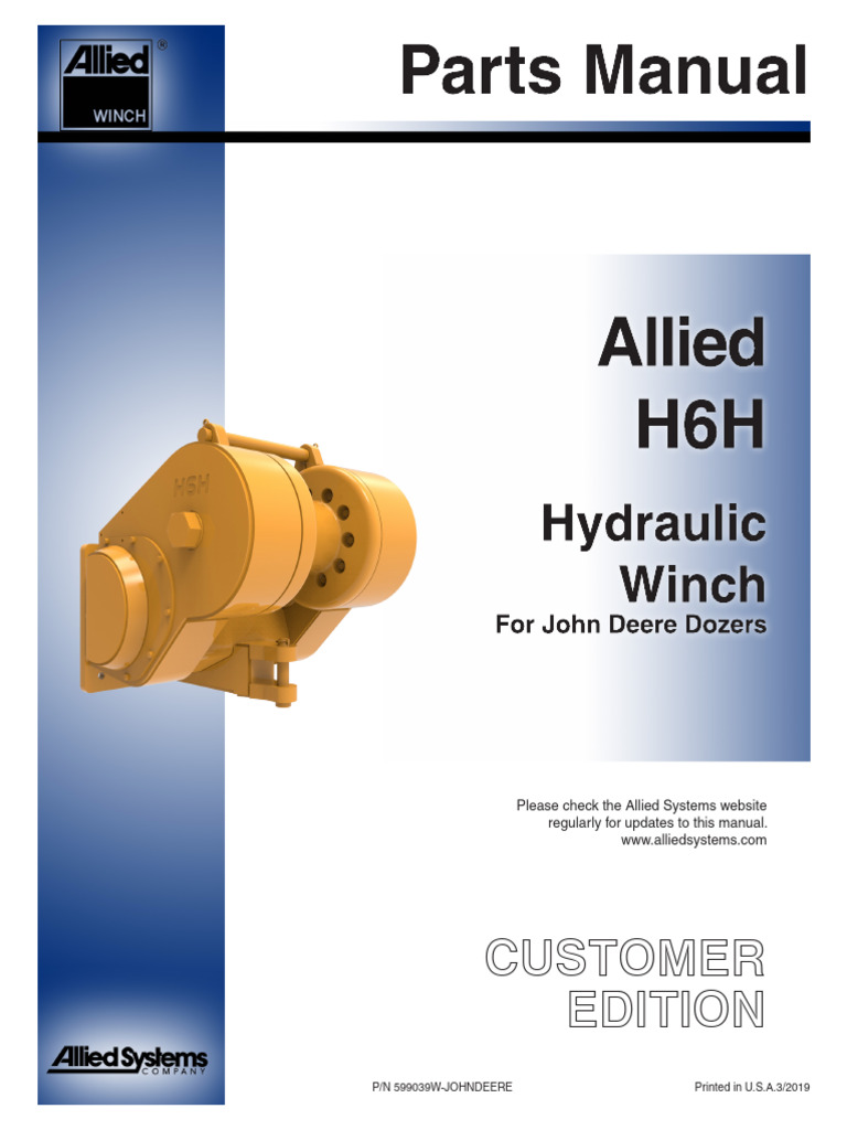 H6H Winch Safety and Maintenance Guide | PDF | Rope | Screw
