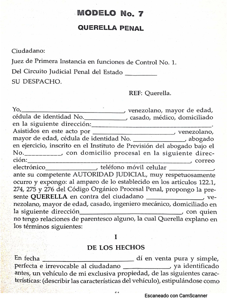 Querella Penal | PDF