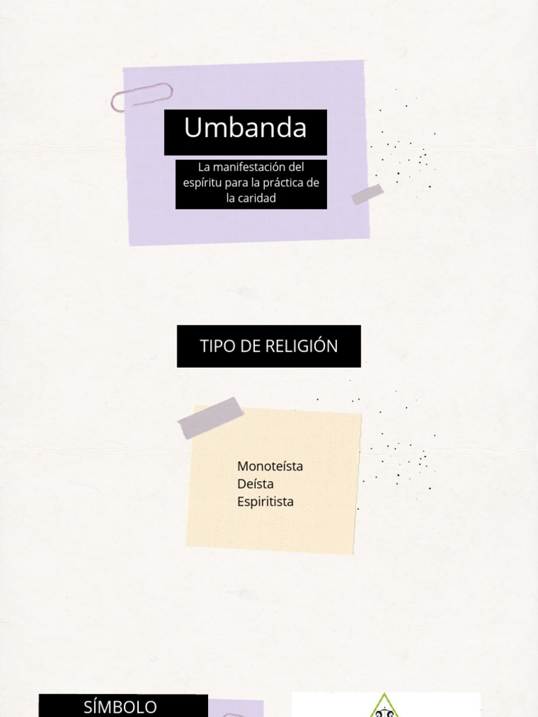 Umbanda | PDF | Religiones religiosas | Creencia religiosa y doctrina